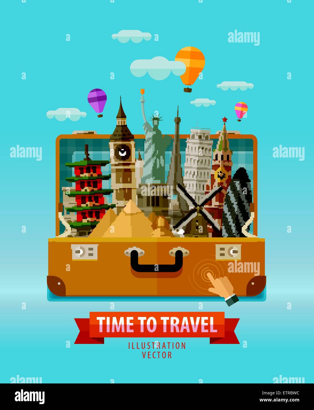 travel, vacation vector logo design template. countries of the world or ...