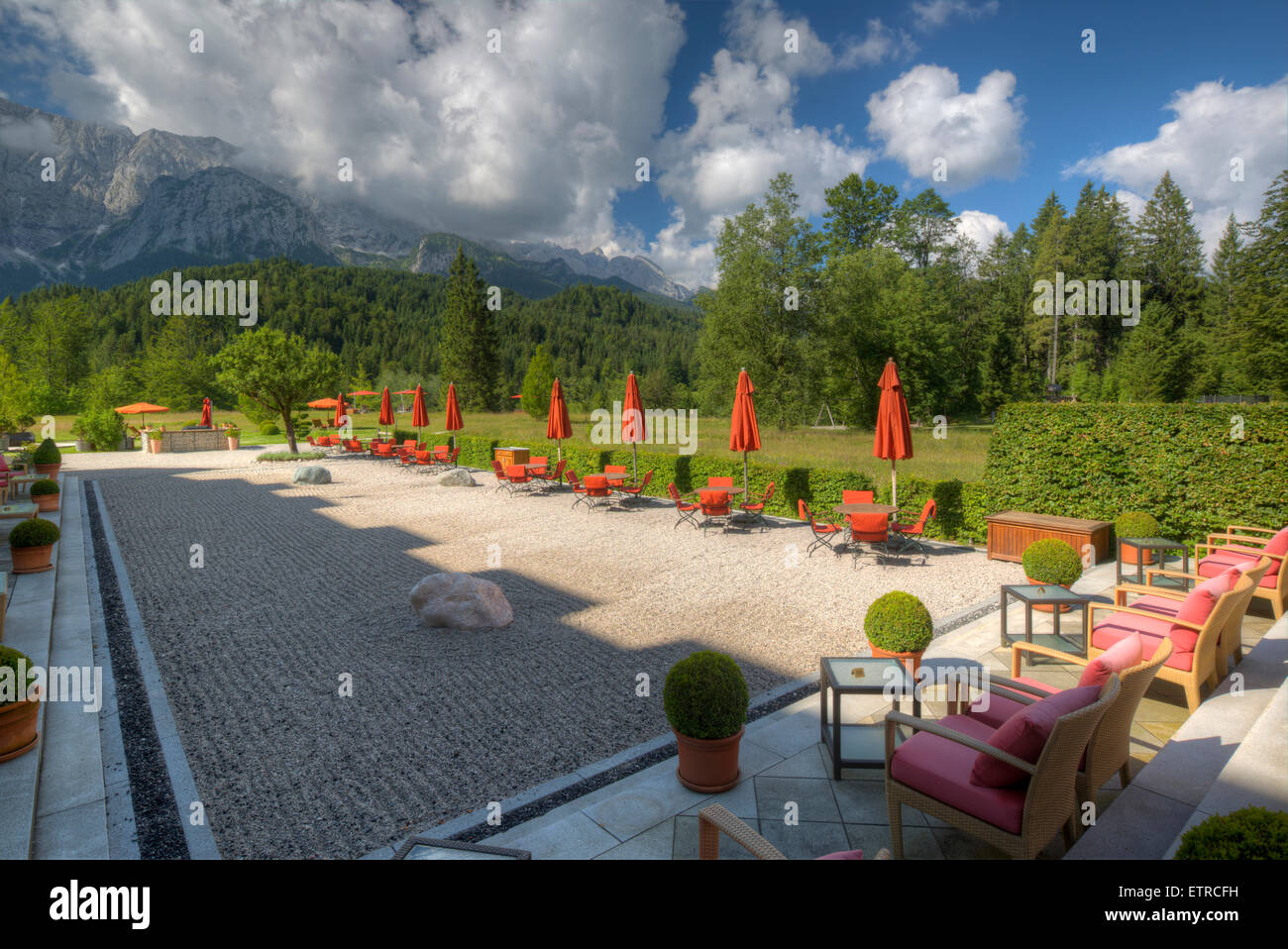Elmau castle (Schloss Elmau), Upper Bavaria, Bavaria, Germany, Europe ...