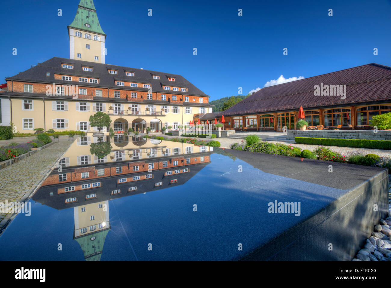 Elmau castle (Schloss Elmau), Upper Bavaria, Bavaria, Germany, Europe ...