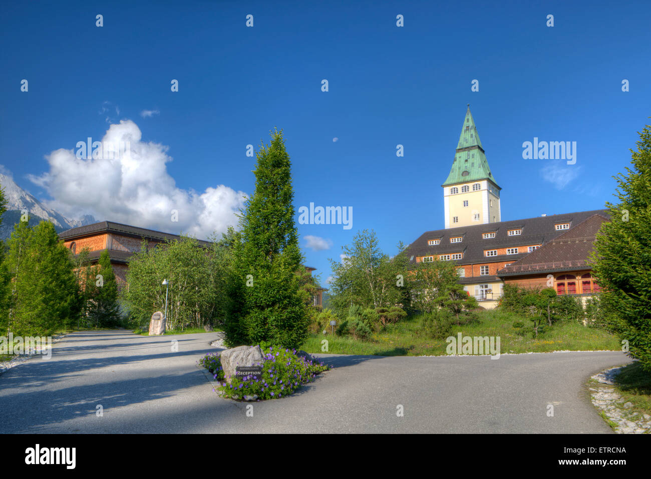 Elmau castle (Schloss Elmau), Upper Bavaria, Bavaria, Germany, Europe ...