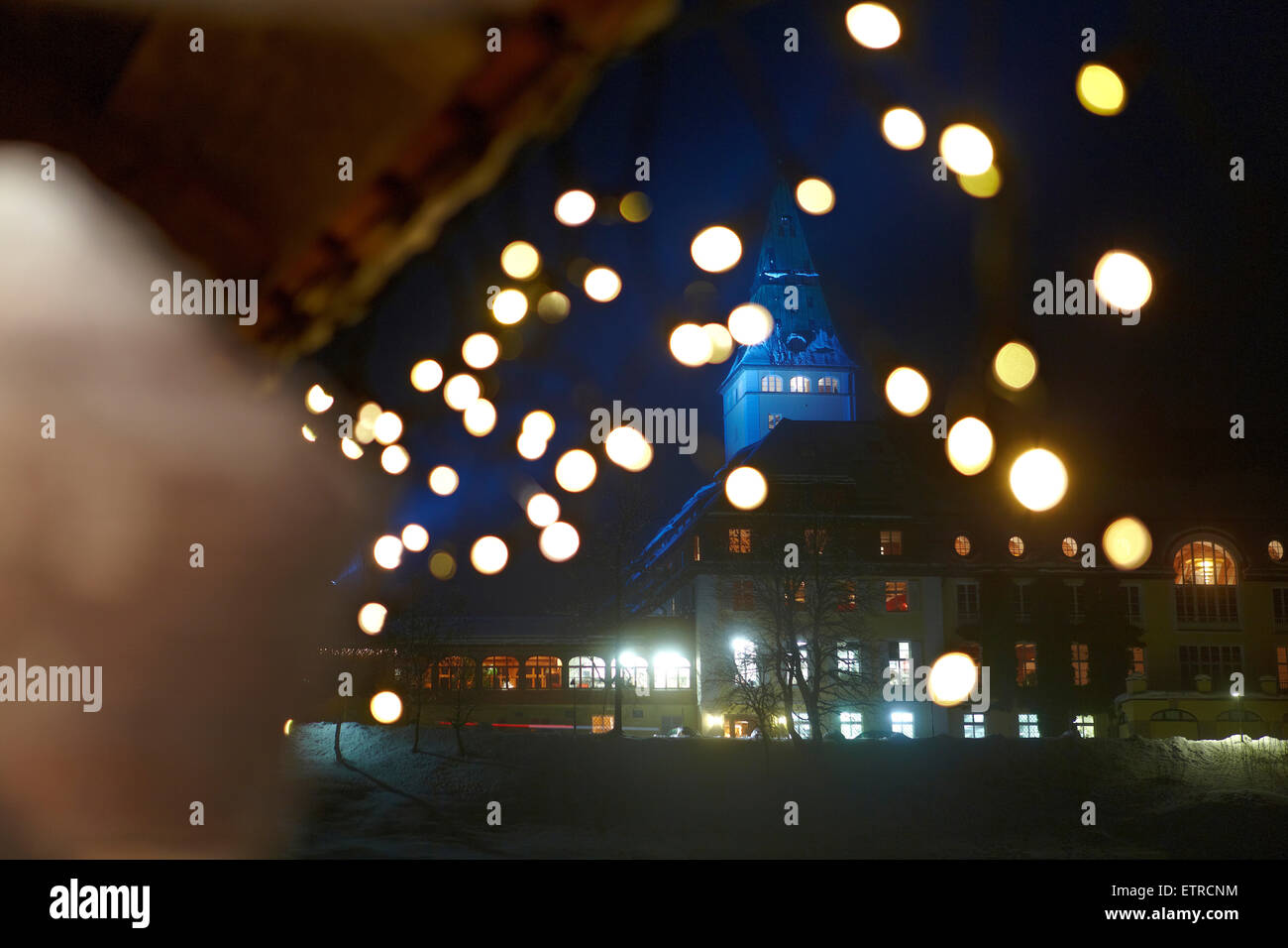 Elmau castle (Schloss Elmau) in winter, outside Stock Photo - Alamy