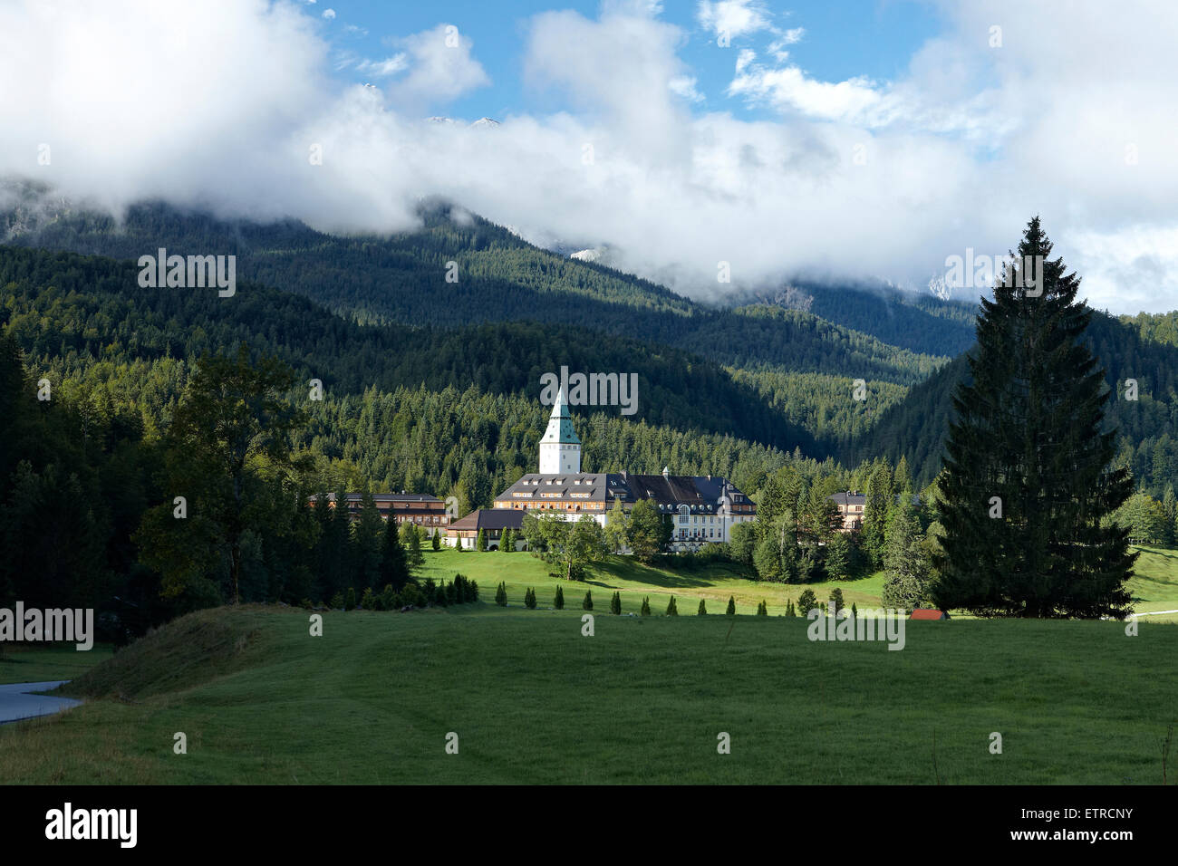 Elmau castle (Schloss Elmau) outside Stock Photo - Alamy