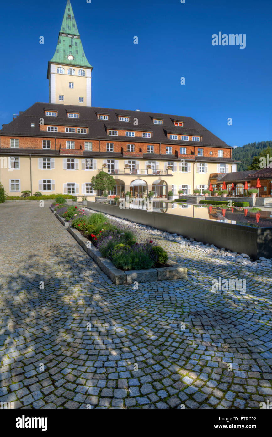 Elmau castle (Schloss Elmau), Upper Bavaria, Bavaria, Germany, Europe ...