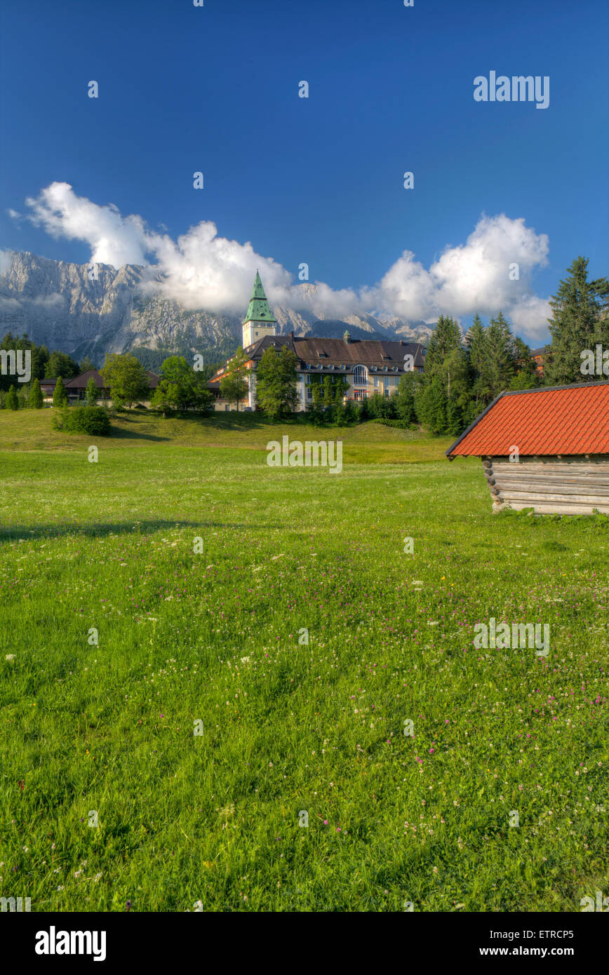 Elmau castle (Schloss Elmau), Upper Bavaria, Bavaria, Germany, Europe ...