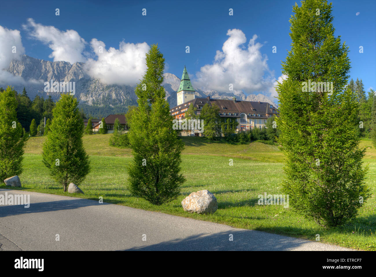 Schloss elmau castle hotel wetterstein hi-res stock photography and ...