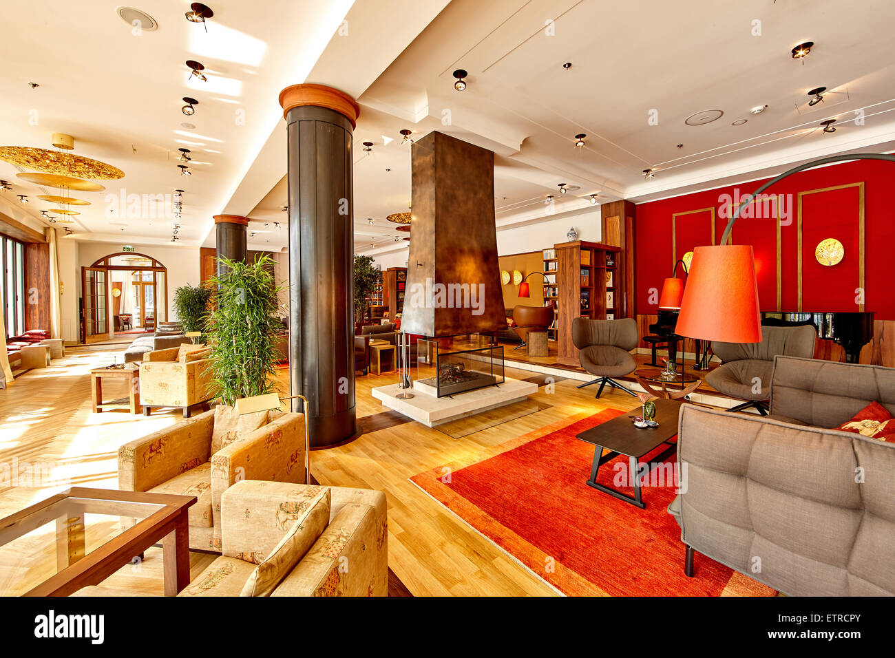 Elmau castle (Schloss Elmau) 'Retreat', interior view Stock Photo - Alamy