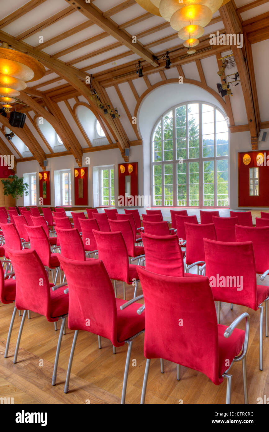 Elmau castle (Schloss Elmau), concert hall, Upper Bavaria, Bavaria ...