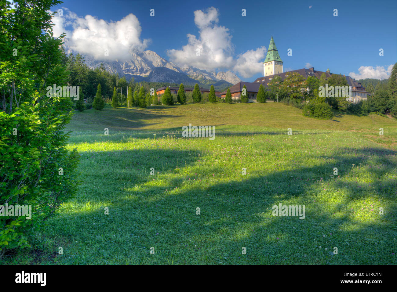 Elmau castle (Schloss Elmau), Upper Bavaria, Bavaria, Germany, Europe ...