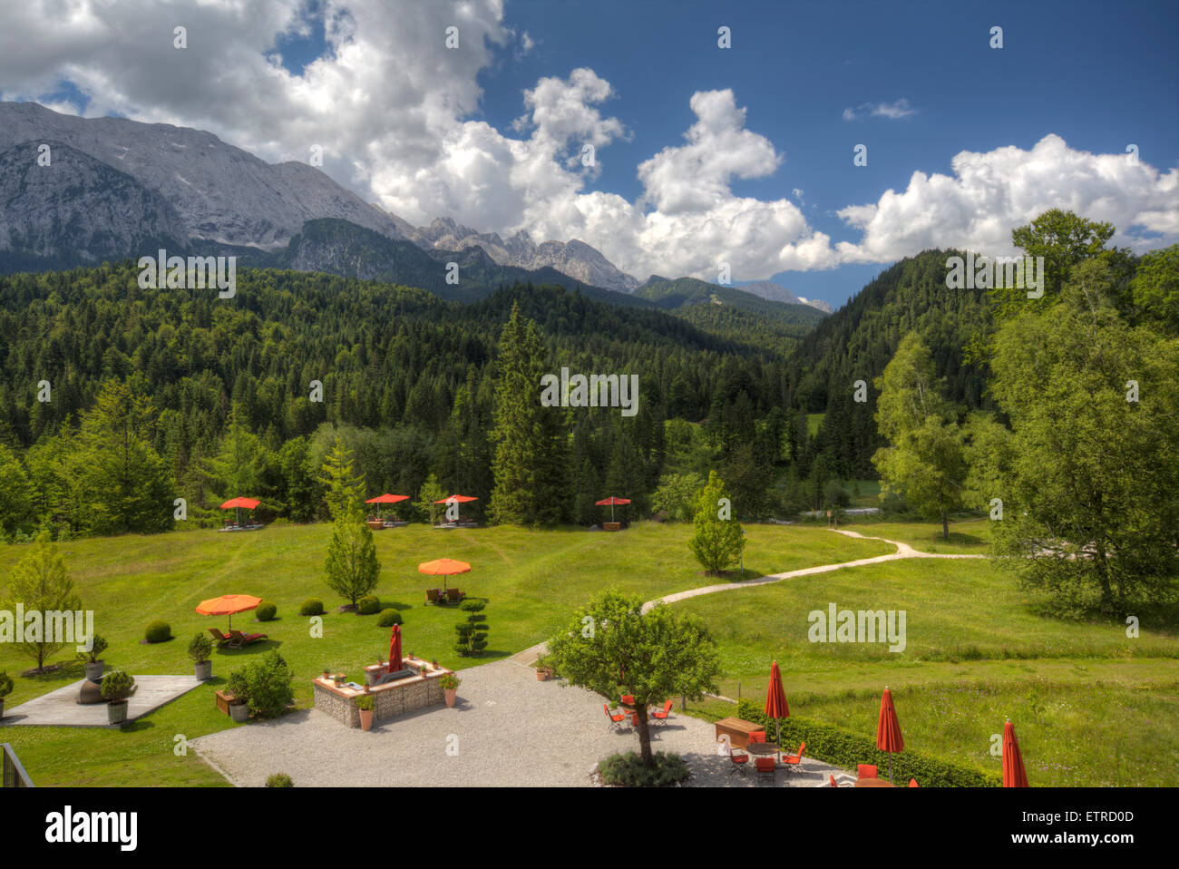 Elmau castle (Schloss Elmau), Upper Bavaria, Bavaria, Germany, Europe ...