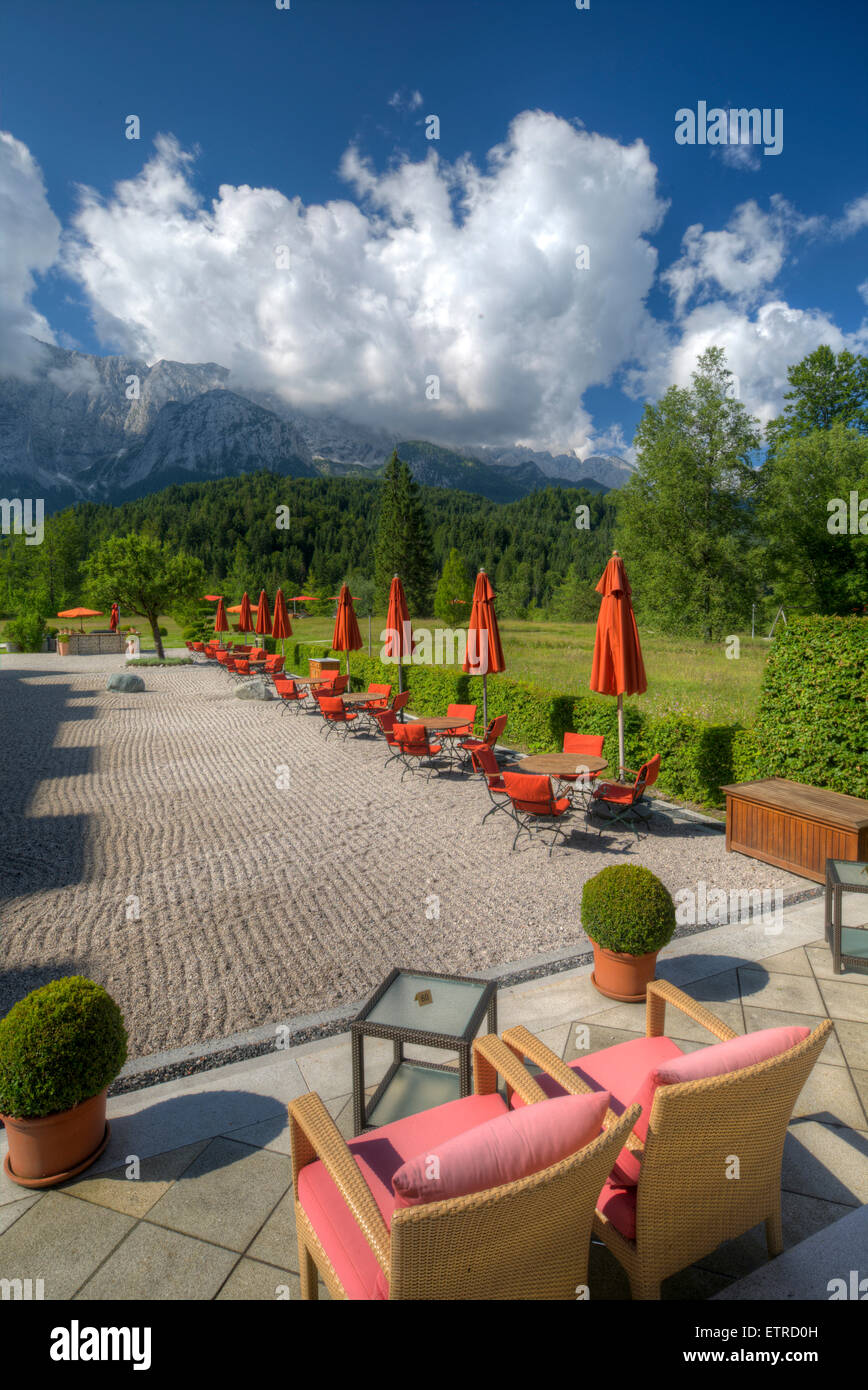 Elmau castle (Schloss Elmau), Upper Bavaria, Bavaria, Germany, Europe ...