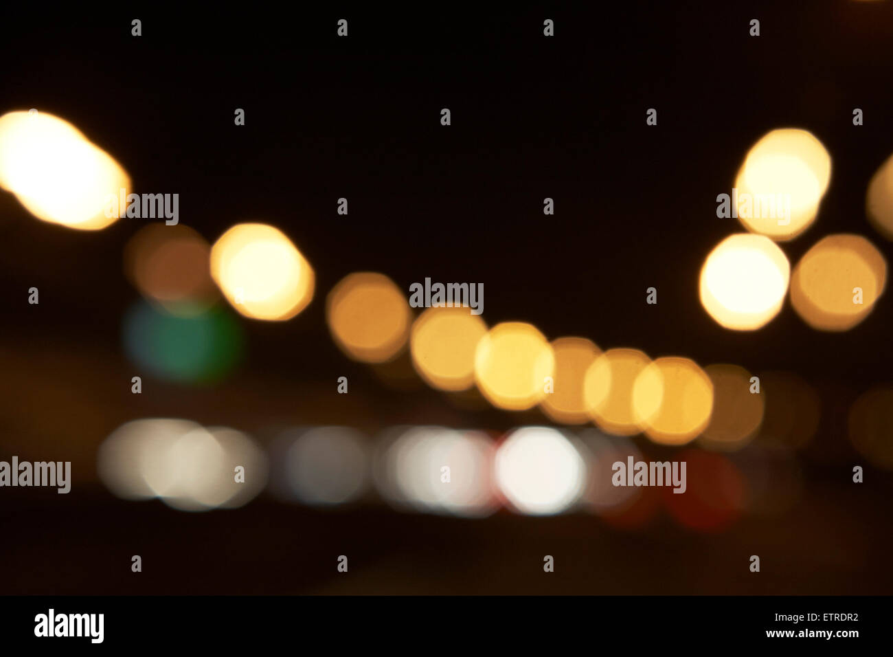Lights in the night, abstract, street light Stock Photo - Alamy