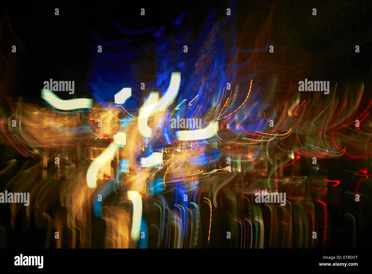 Lights in the night, abstract Stock Photo - Alamy