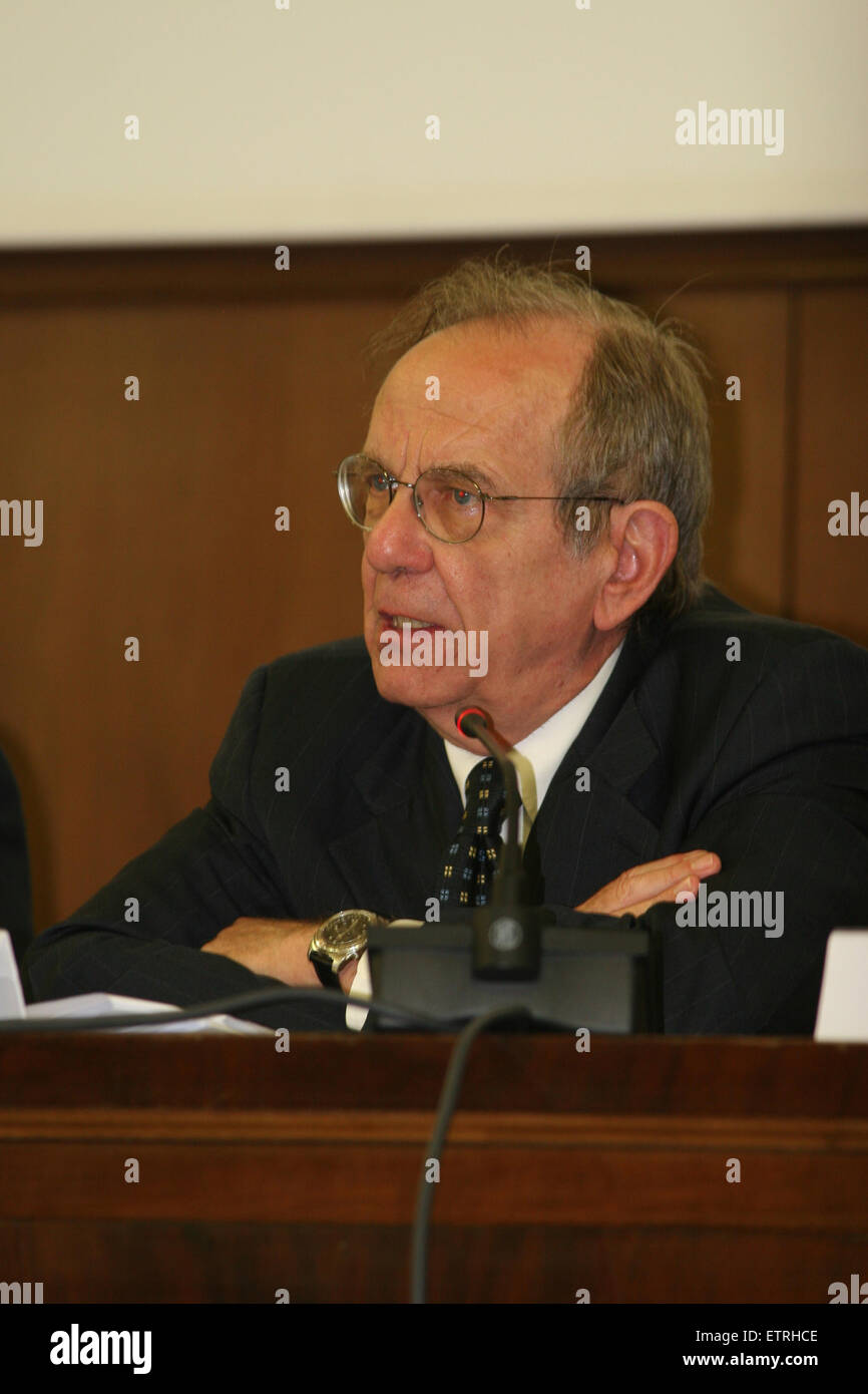 Minister of Economy and Finance, Pier Carlo Padoan presides conference ...