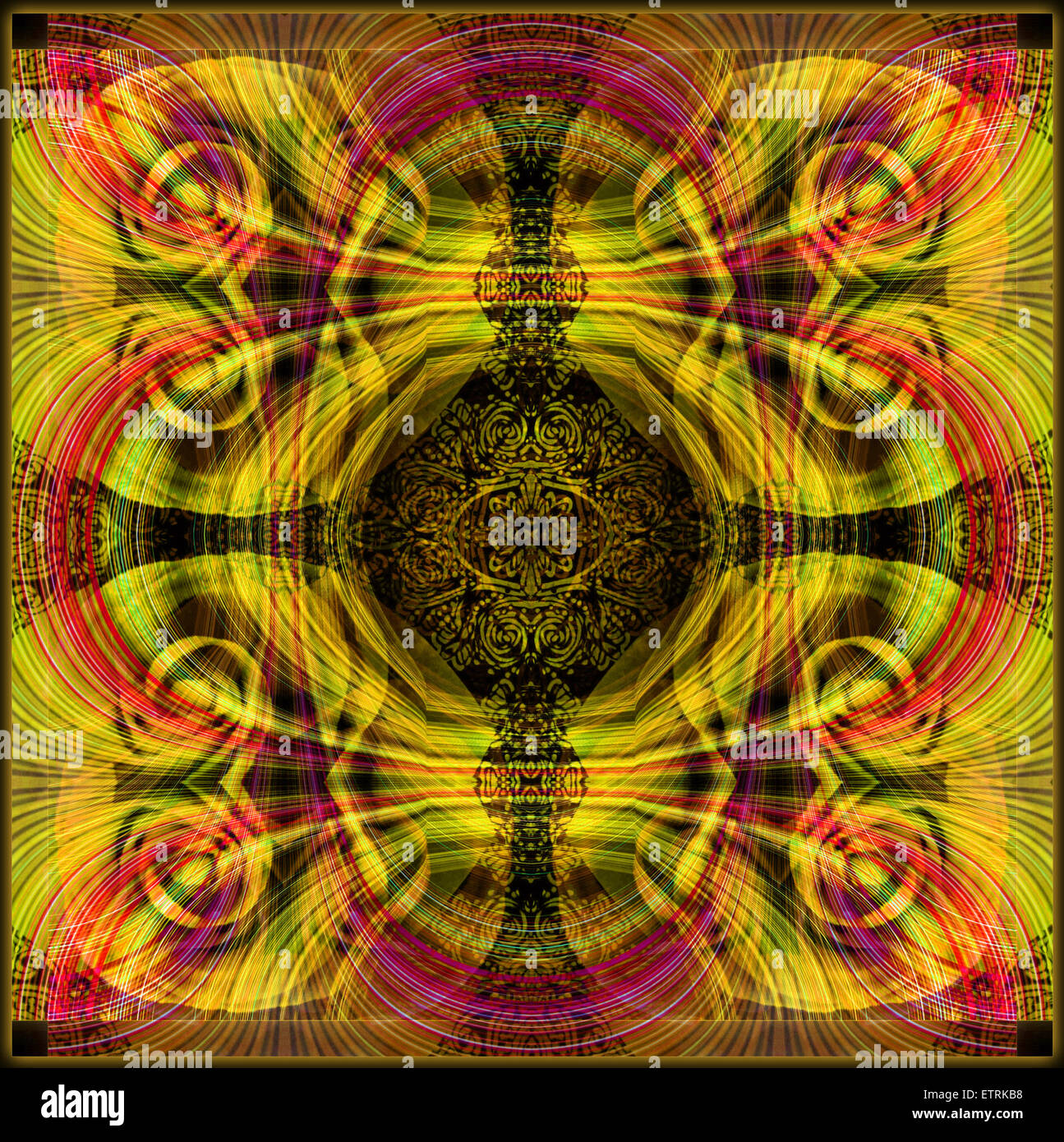 Mandala Of Day And Night Stock Photo - Alamy