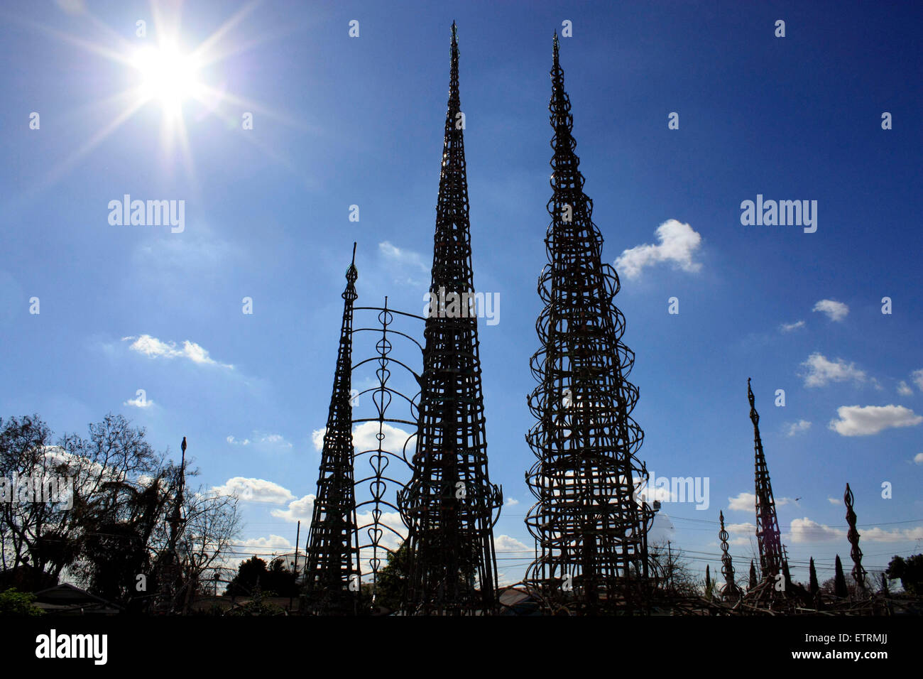 Watts Towers Los Angeles High Resolution Stock Photography and Images ...