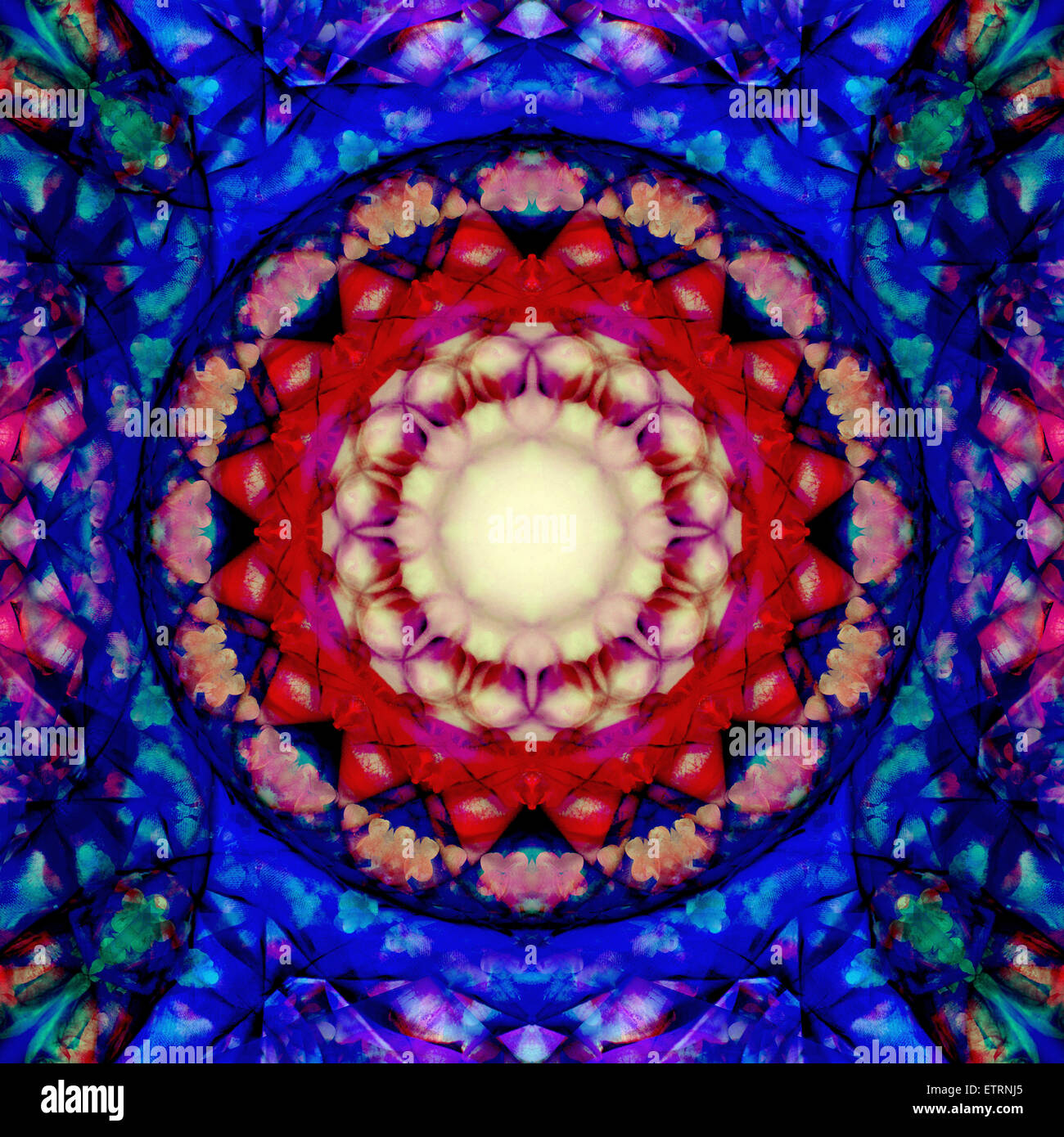 mandala ornament from flowers Stock Photo - Alamy