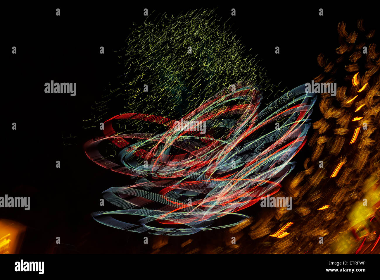 Lights in the night, abstract Stock Photo - Alamy