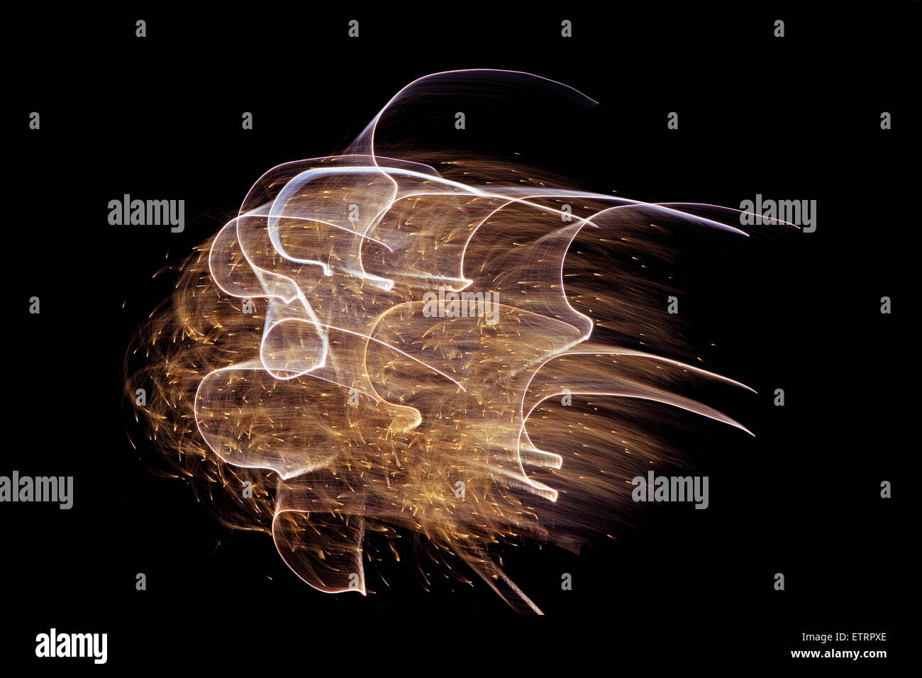 Lights in the night, firework, abstract Stock Photo - Alamy