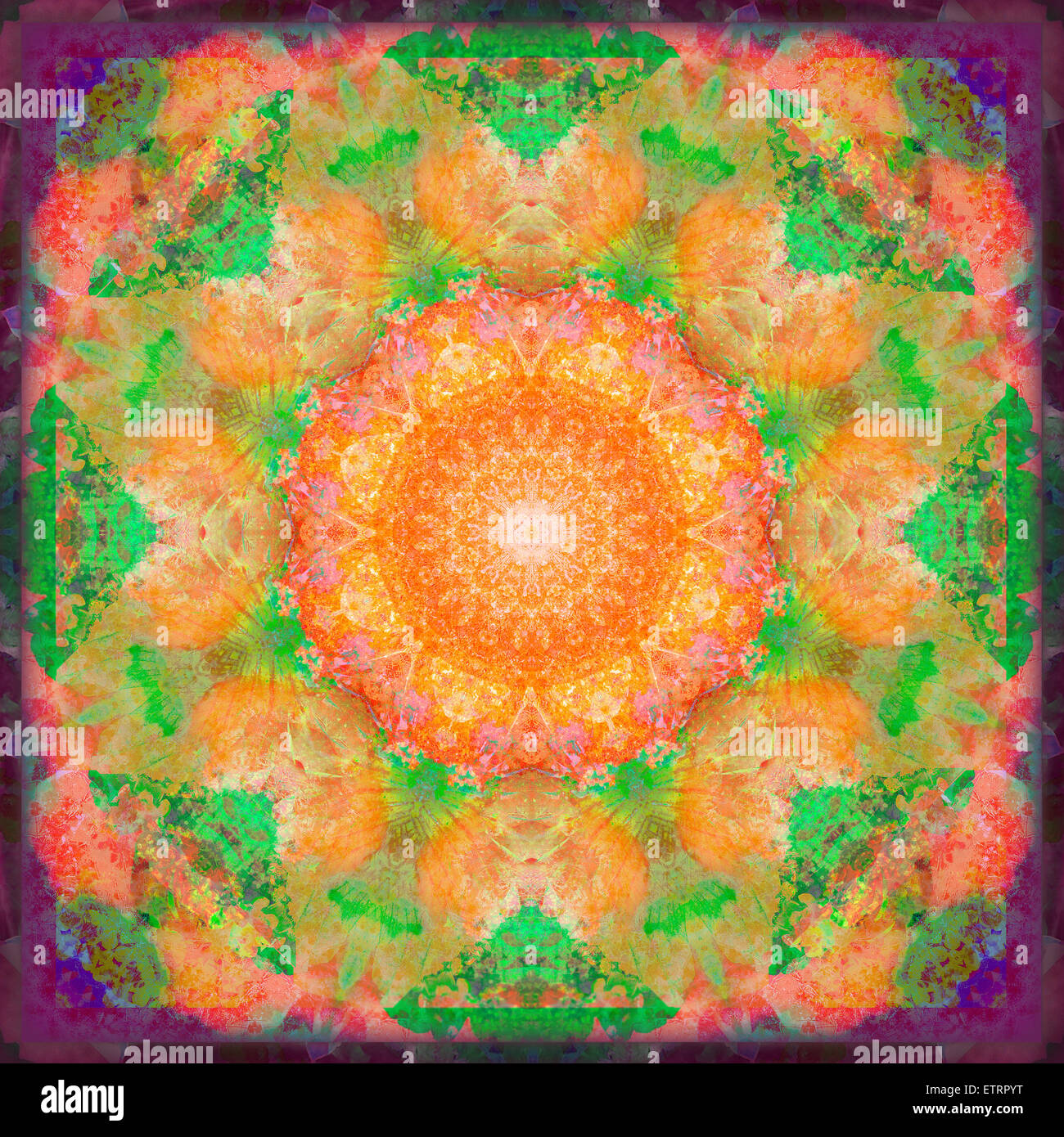 A many layered Flower Mandala Stock Photo - Alamy