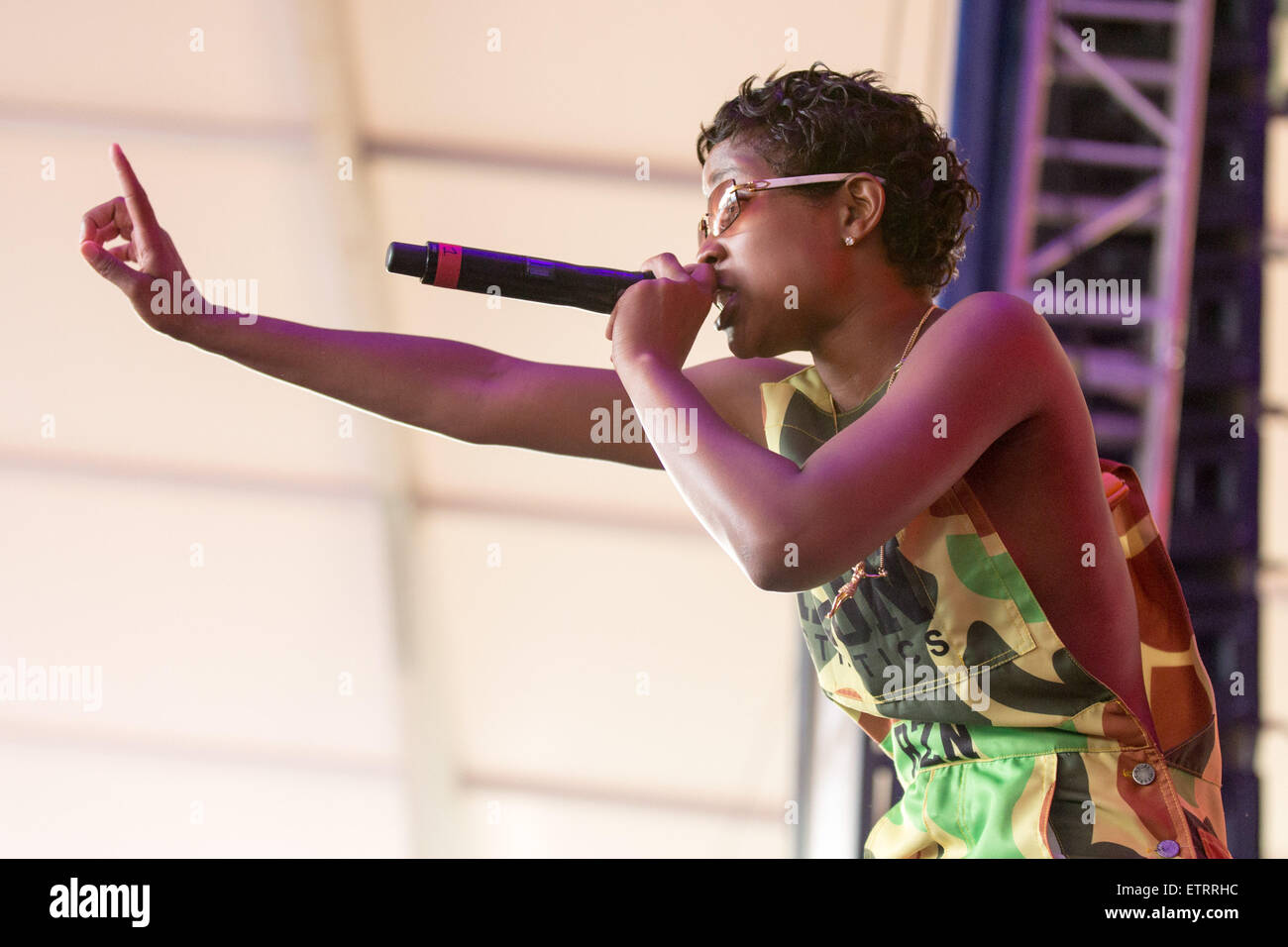 June 11, 2015 - Manchester, Tennessee, U.S - Rapper DEJA TRIMBLE (aka ...
