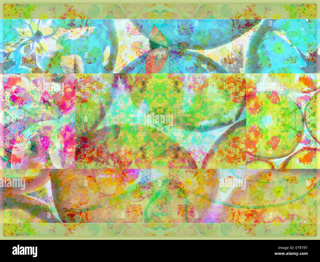 A Floral Montage Stock Photo - Alamy