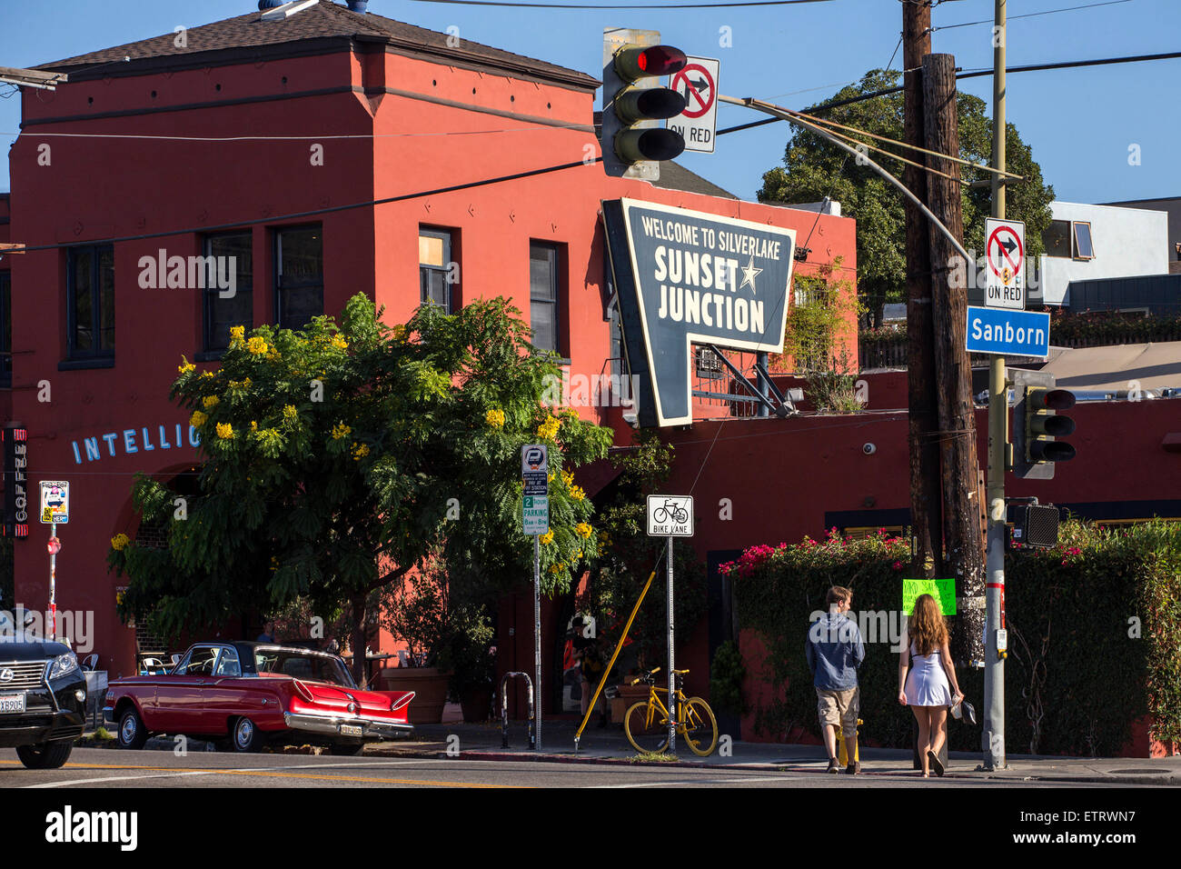 Silver lake sunset junction hi-res stock photography and images - Alamy