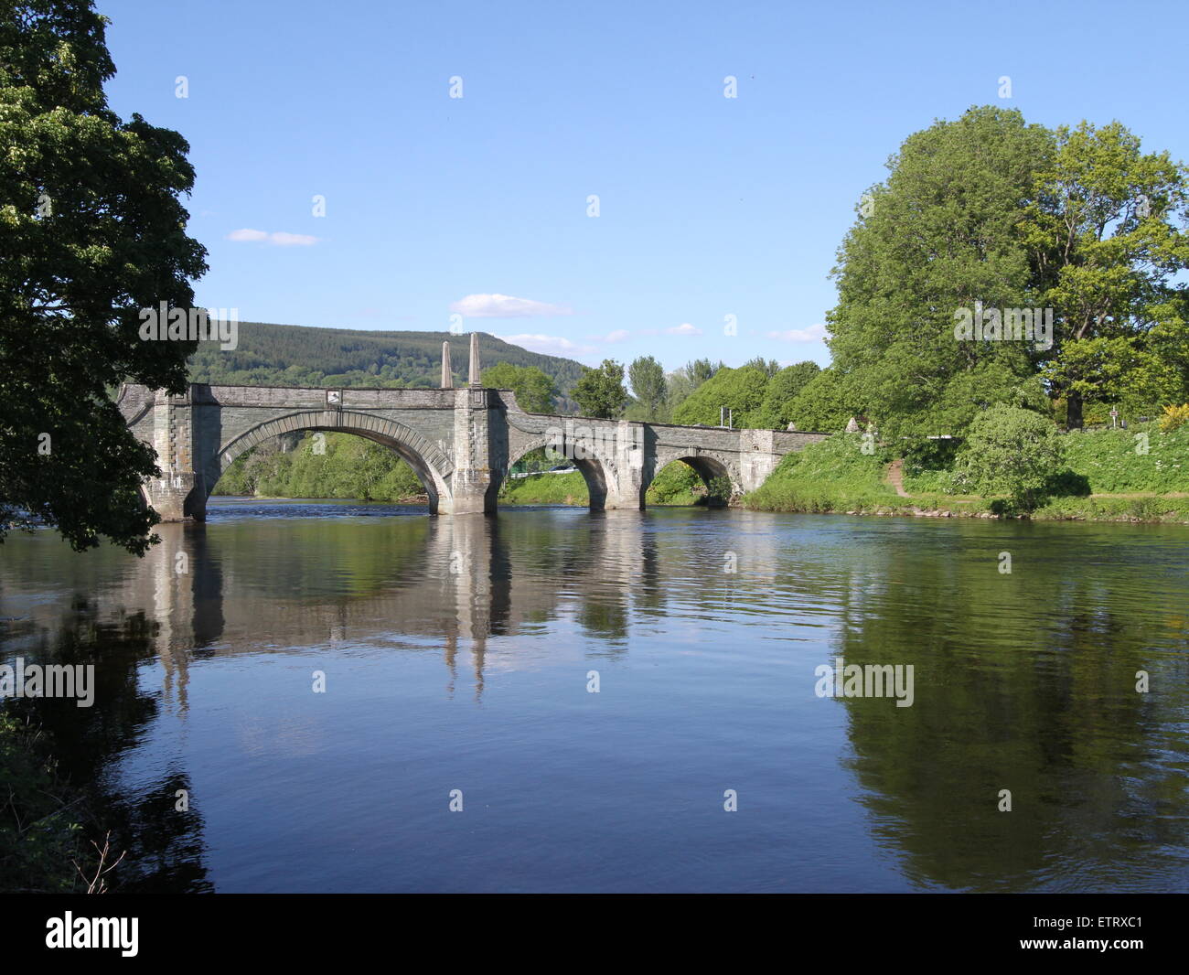 General Wade's bridge over River Tay Aberfeldy Scotland June 2015 Stock ...