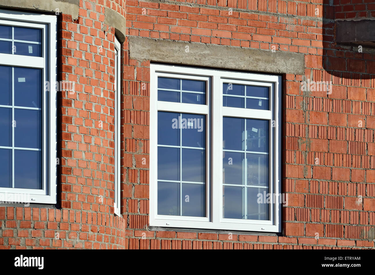 Modern Windows in a newly built house Stock Photo - Alamy