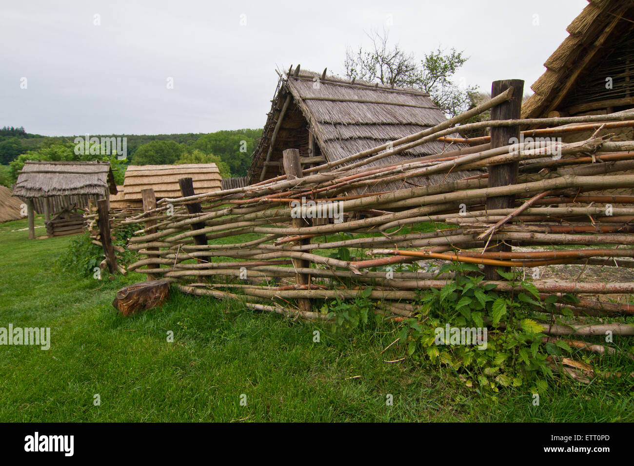 Log cabin village open air hi-res stock photography and images - Alamy