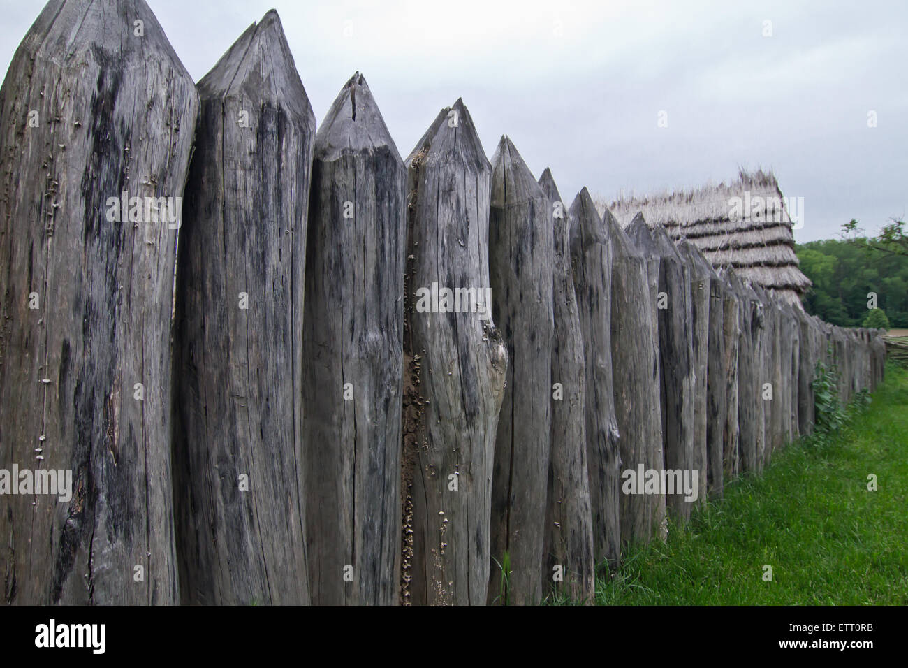 Wooden palisades hi-res stock photography and images - Alamy