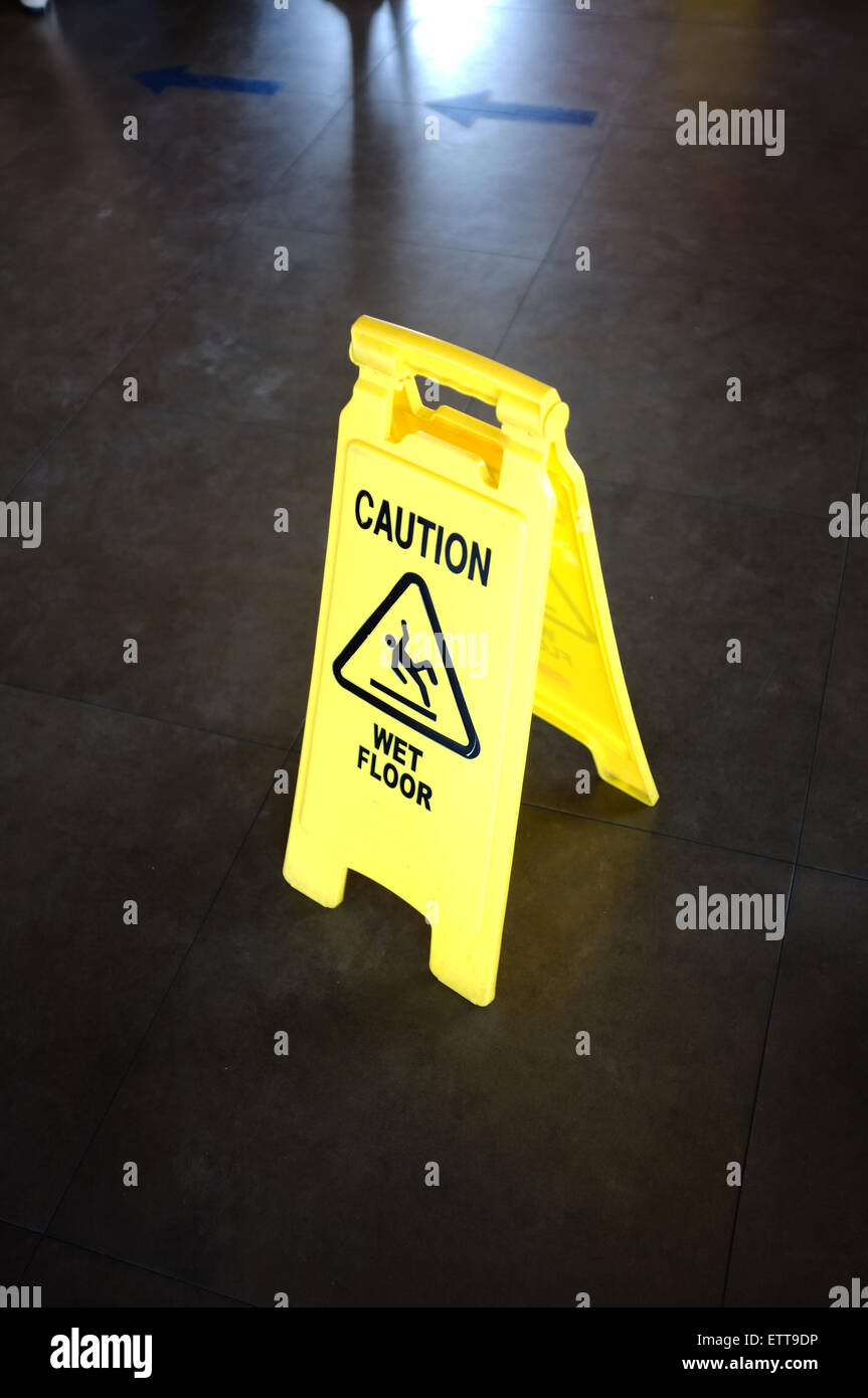 Wet floor slip hi-res stock photography and images - Alamy