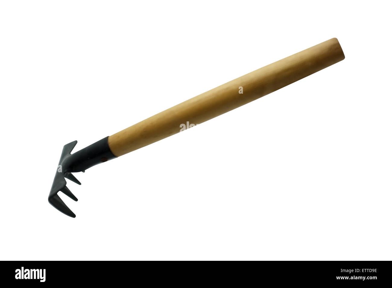 Rake isolated on white background, collection of gardening tools Stock ...