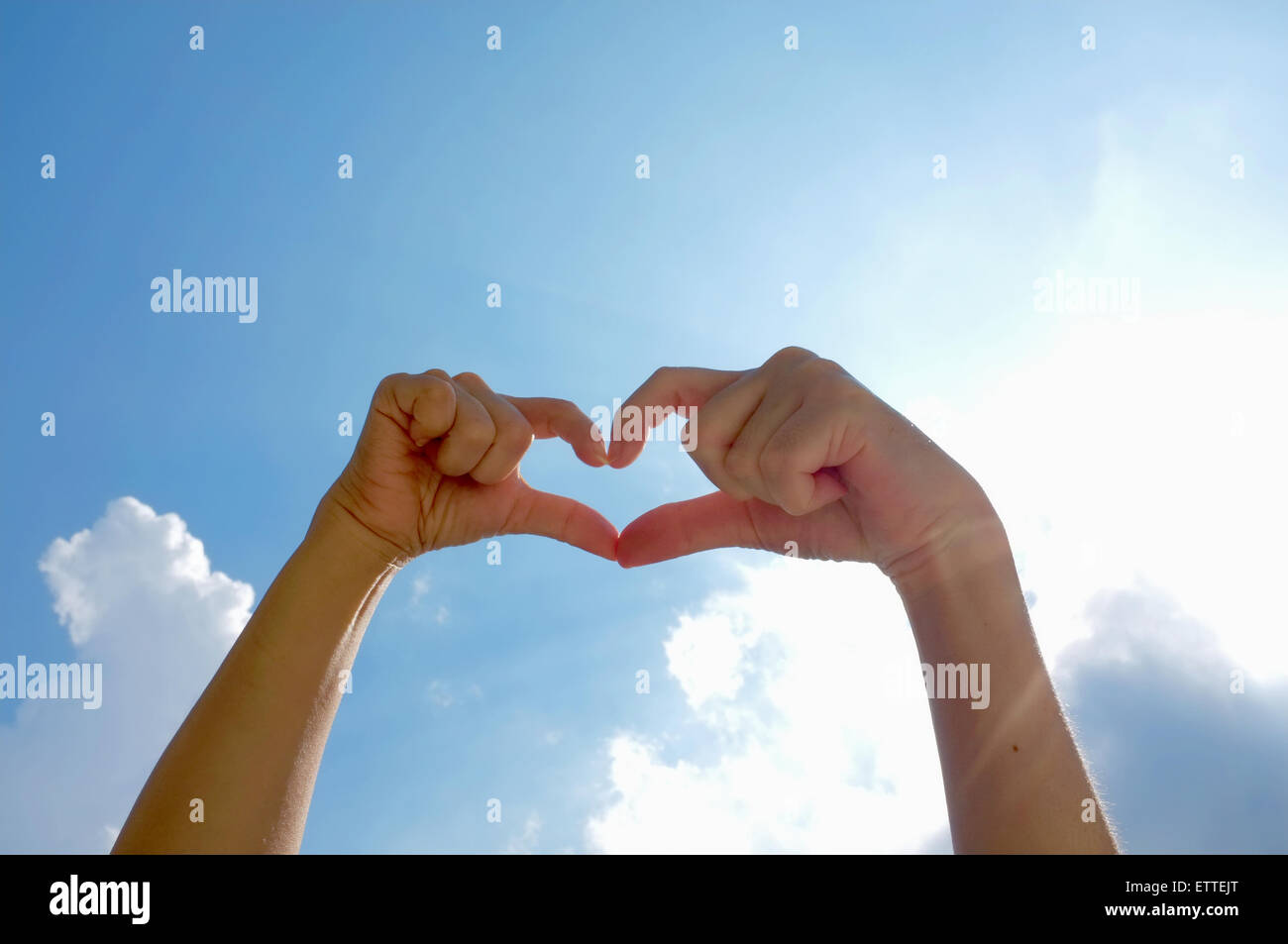 Hand heart shape hi-res stock photography and images - Alamy