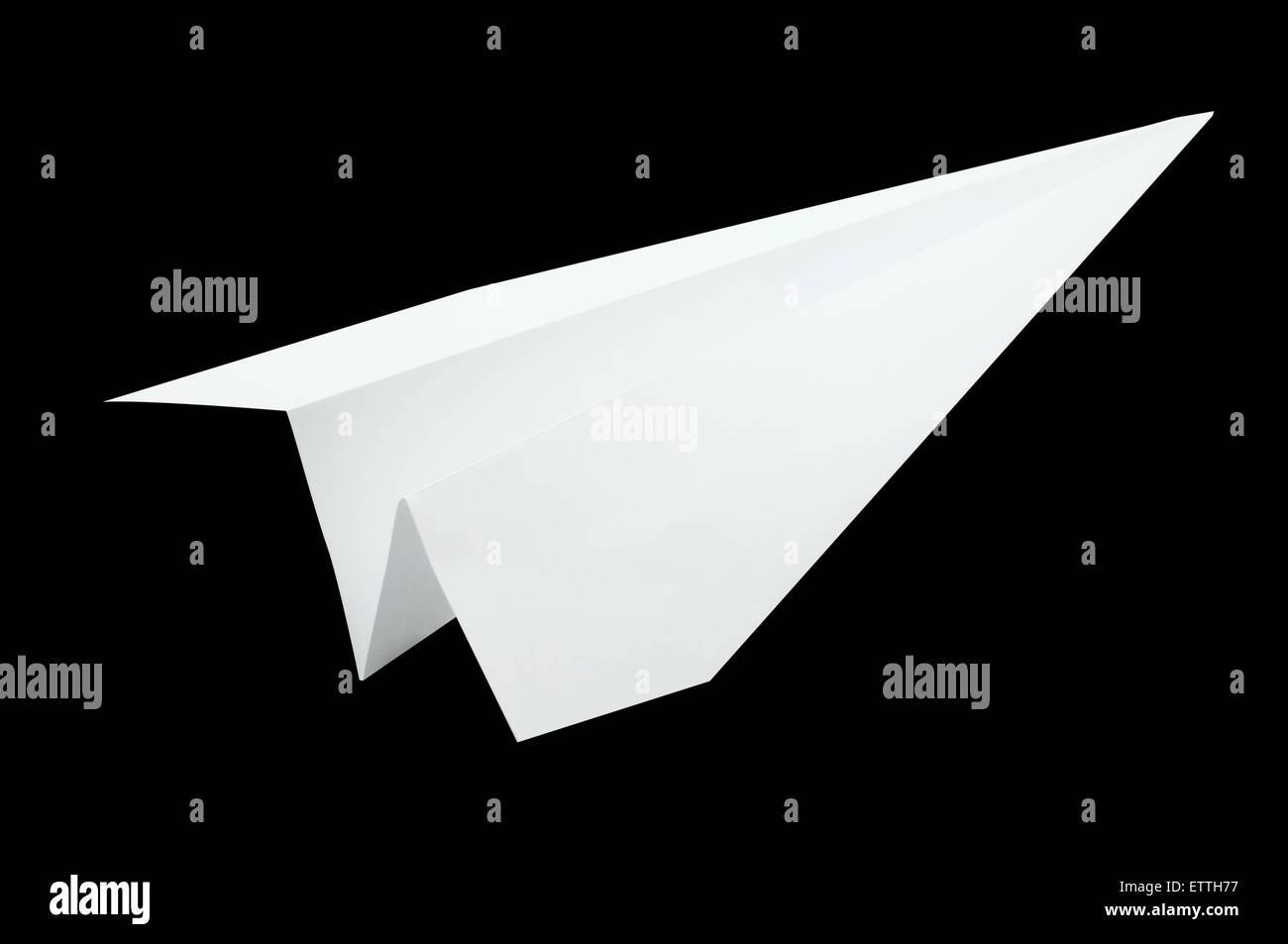 Airplane origami, folding paper in airplane shape, white color Stock ...