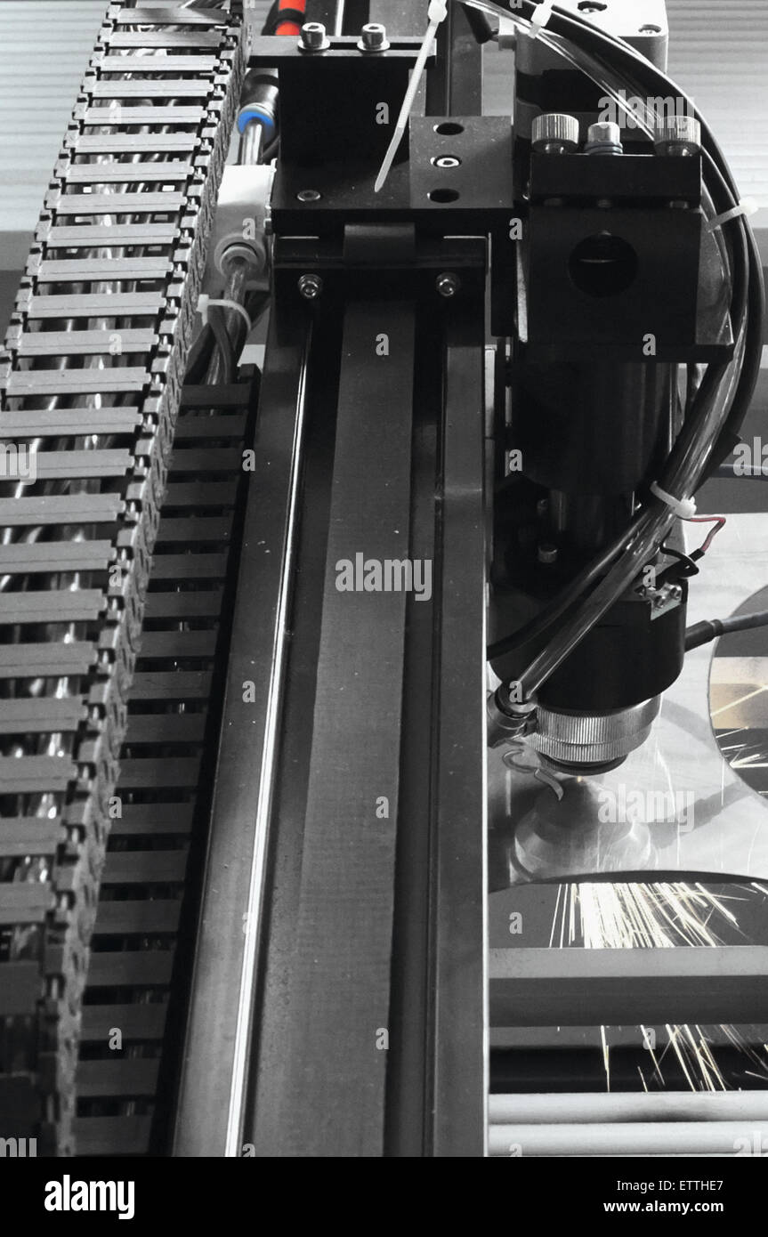 Laser cutting machine Stock Photo - Alamy