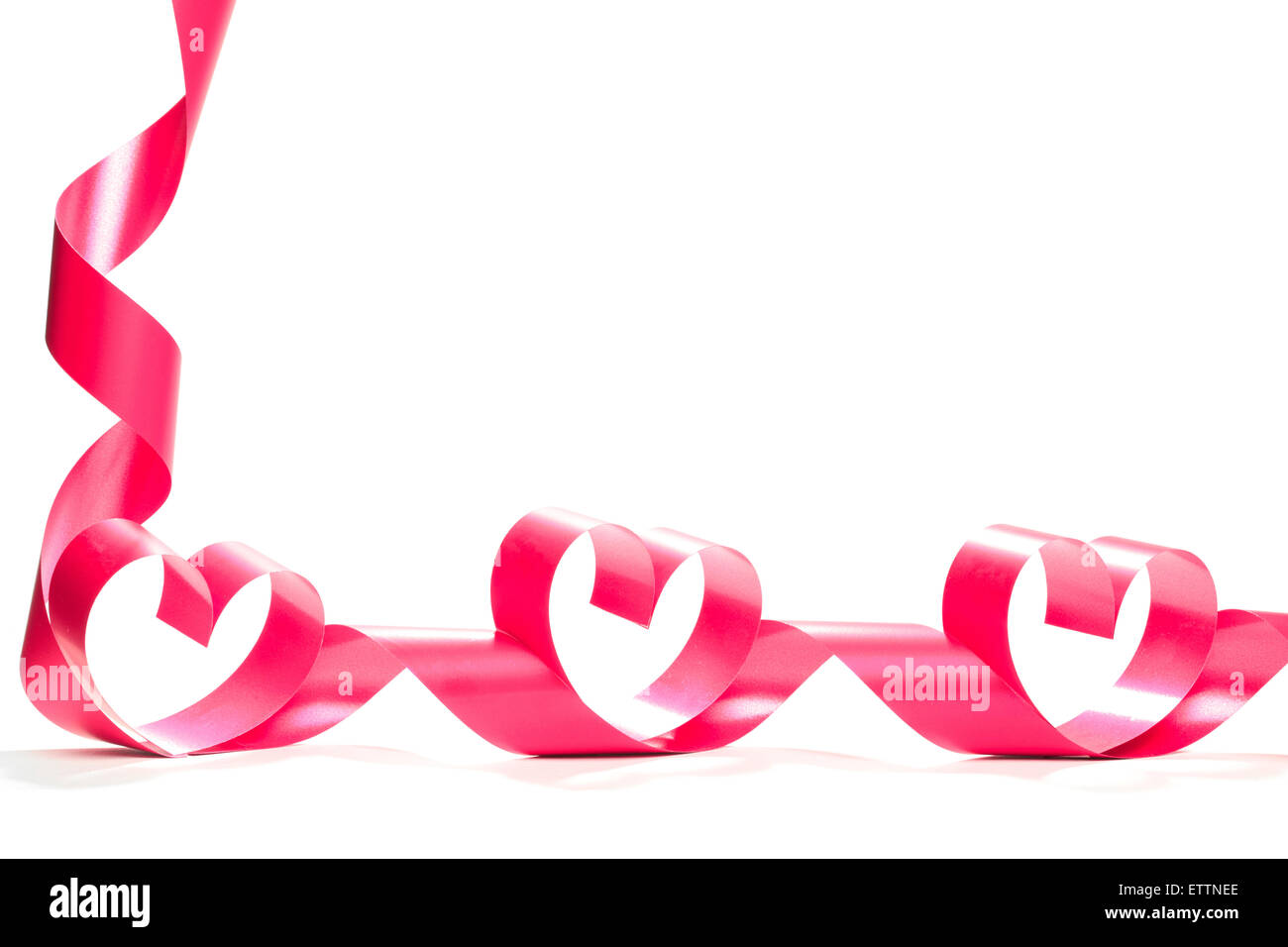 Heart ribbons Cut Out Stock Images & Pictures - Alamy