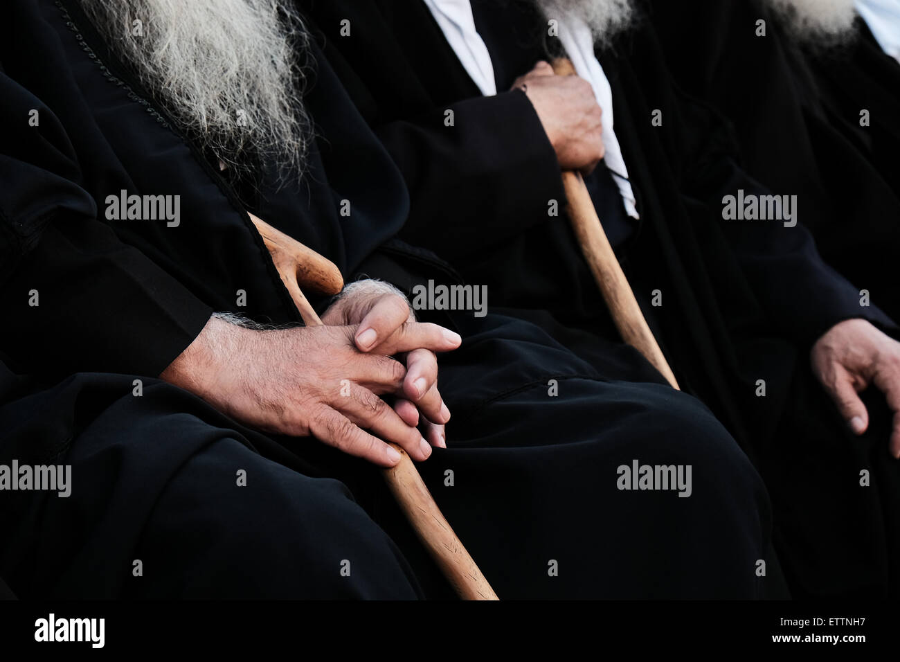 Majdal Shams, Israel. 15th June 2015. Druze residents of Majdal Shams ...