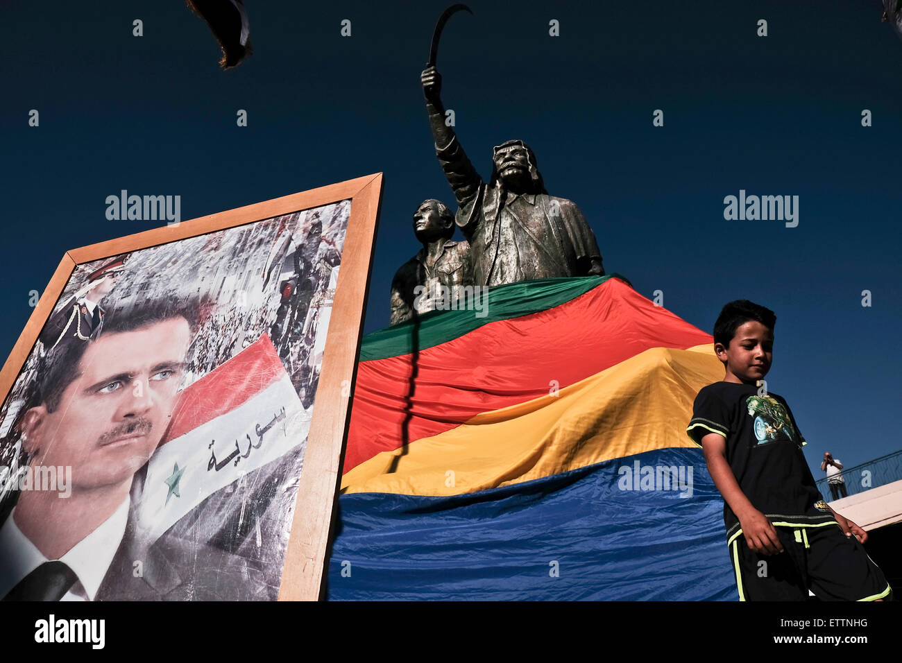 Majdal Shams, Israel. 15th June 2015. Druze residents of Majdal Shams ...