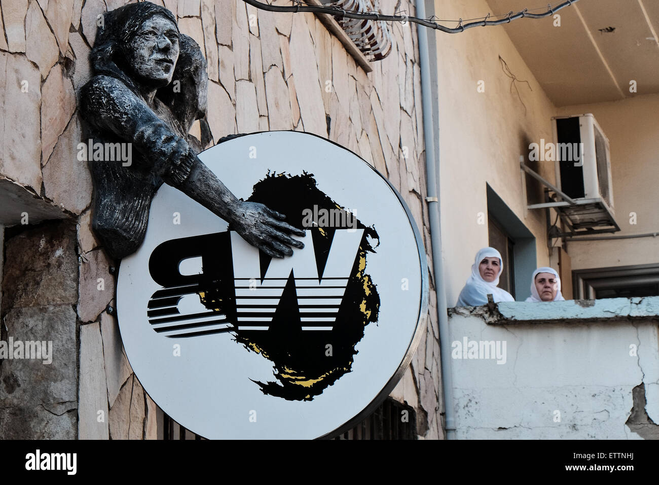 Majdal Shams, Israel. 15th June 2015. Druze residents of Majdal Shams ...