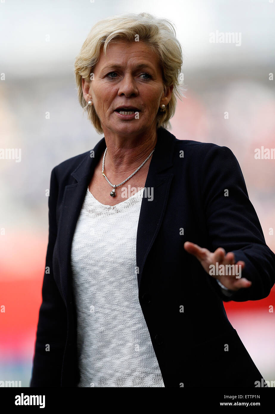 Winnipeg, Canada. 15th June, 2015. Silvia Neid, head coach of Germany ...