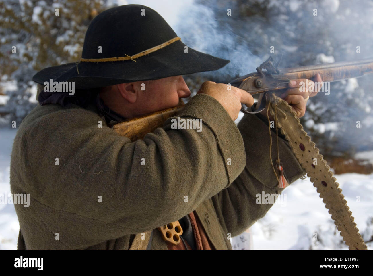 Firing on rifle range, Grizzly Mountain Long Rifles Horse Ridge ...