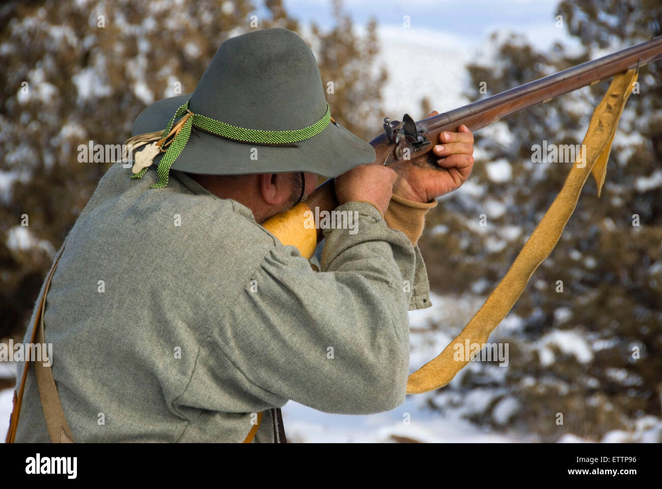 Firing on rifle range, Grizzly Mountain Long Rifles Horse Ridge ...