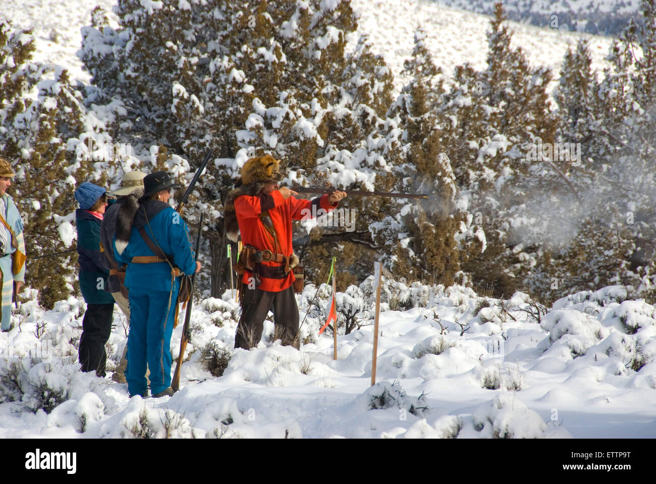 Firing on rifle range, Grizzly Mountain Long Rifles Horse Ridge ...