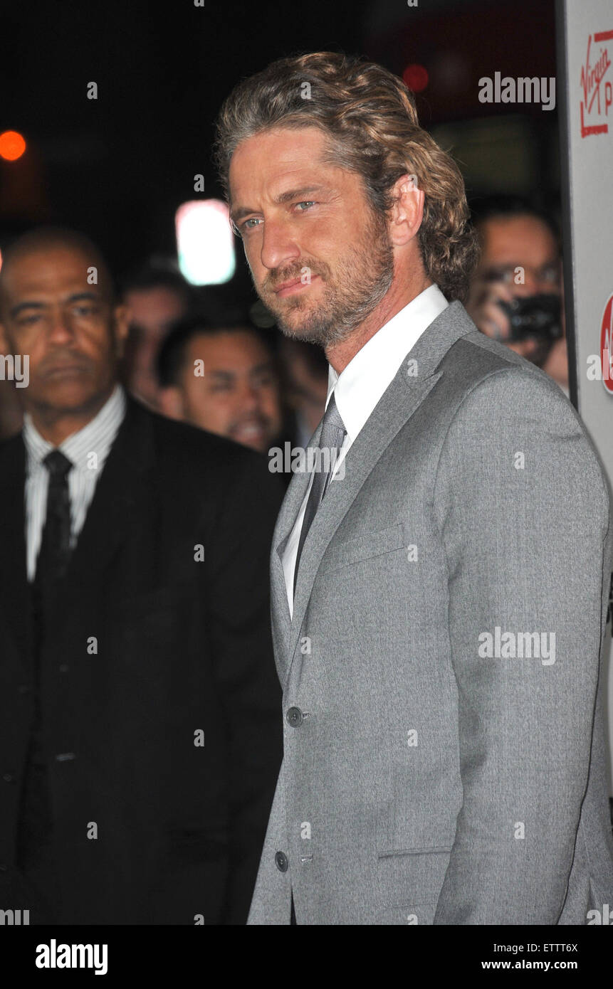LOS ANGELES, CA - SEPTEMBER 21, 2011: Gerard Butler at the premiere ...
