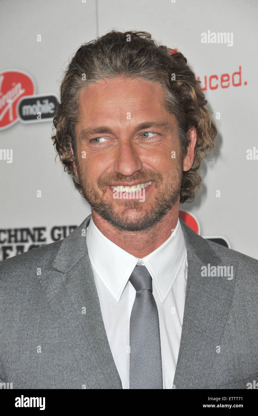 LOS ANGELES, CA - SEPTEMBER 21, 2011: Gerard Butler at the premiere ...