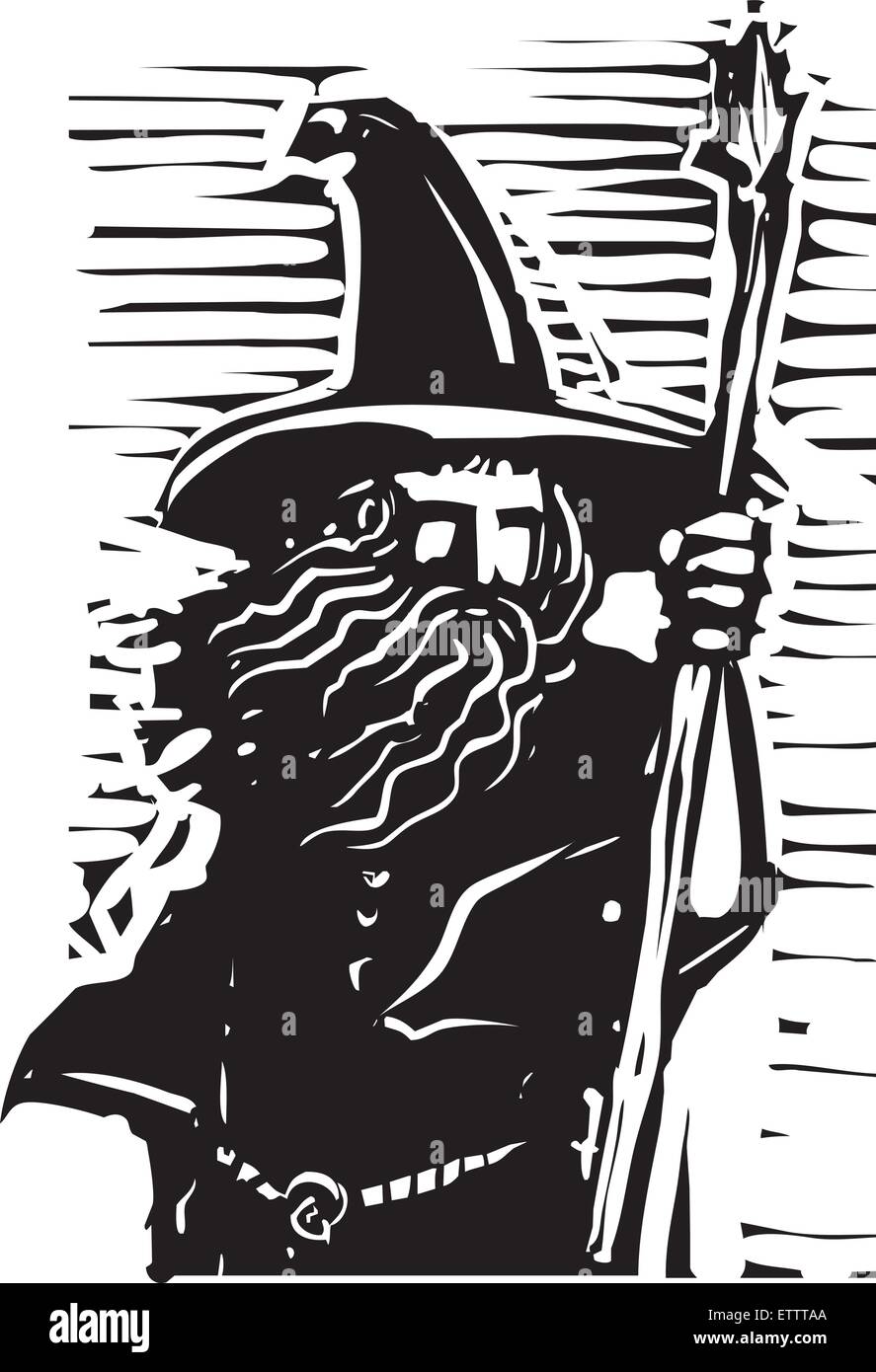 Wizard vectors hi-res stock photography and images - Alamy