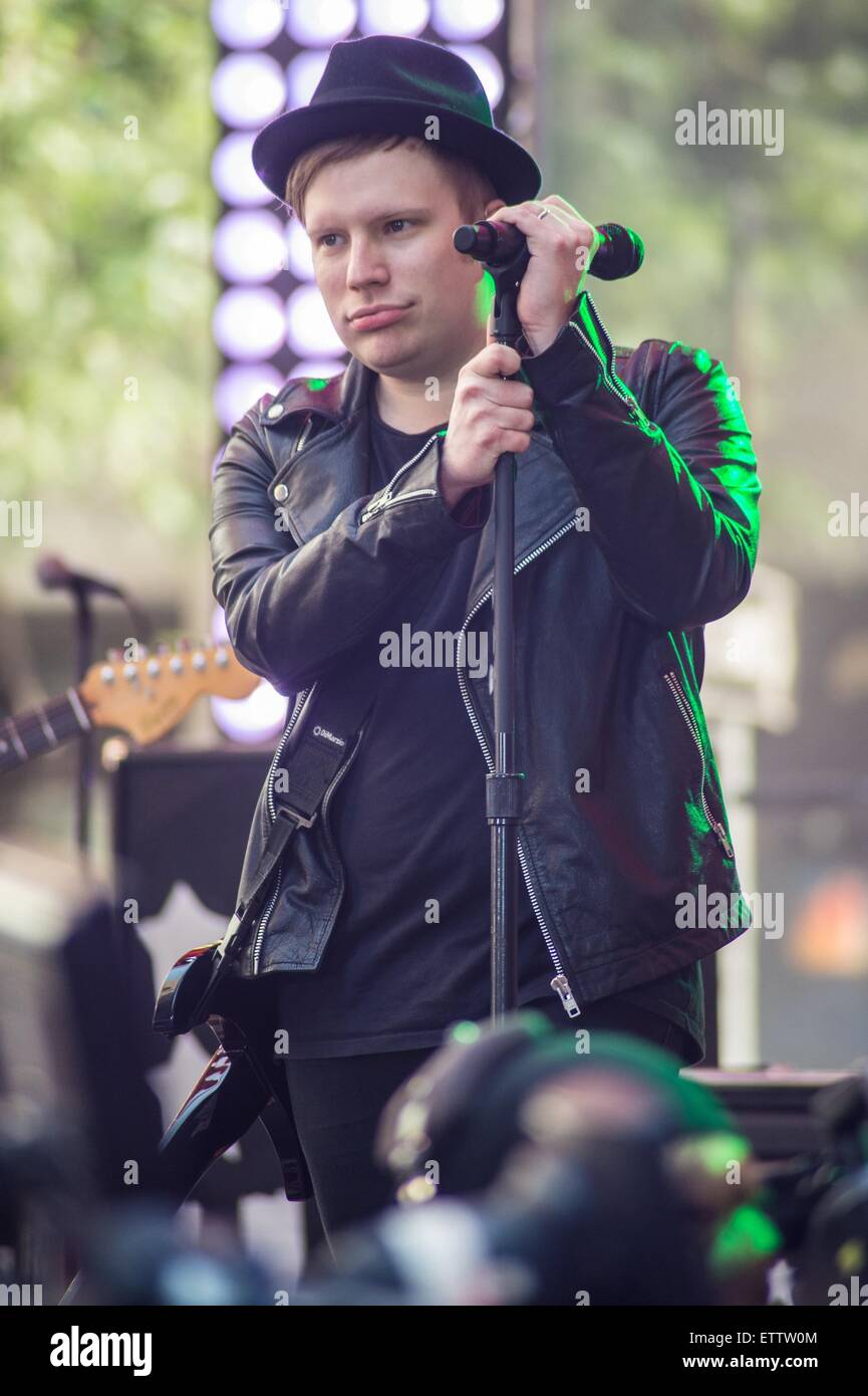 Patrick Stump on stage for NBC Today Show Concert with Fall Out Boy ...