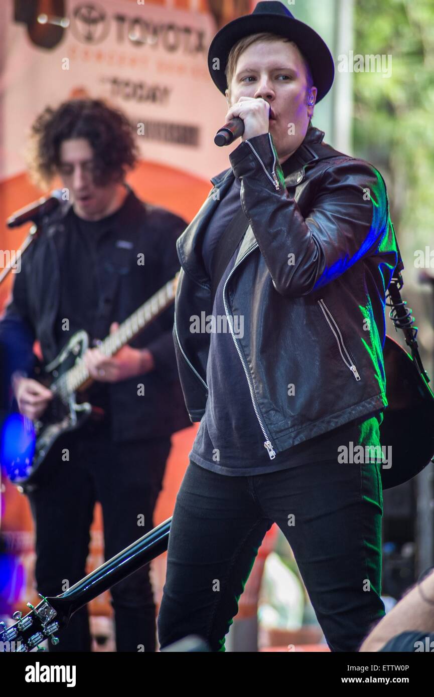 Joe Trohman, Patrick Stump on stage for NBC Today Show Concert with ...