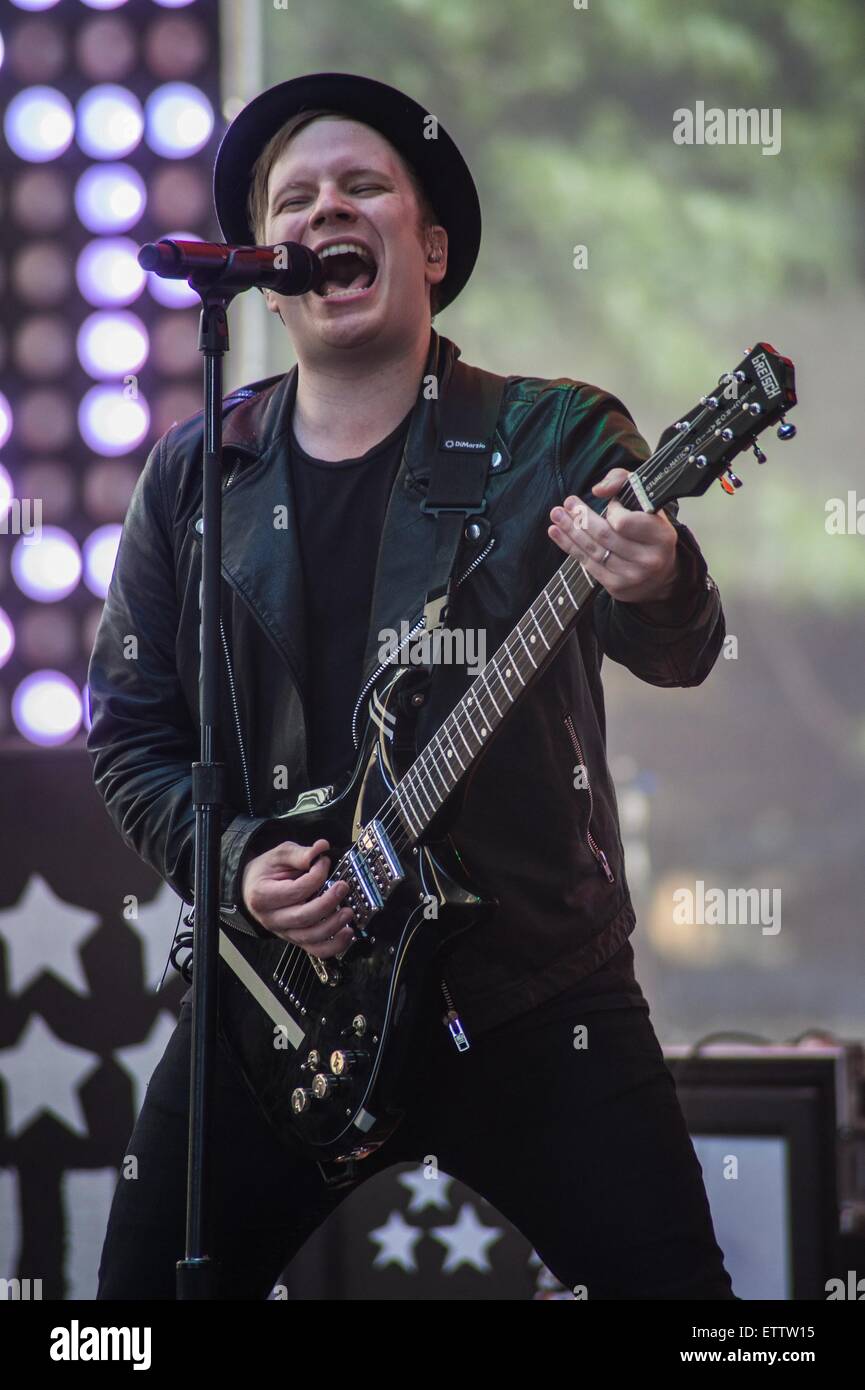 Patrick Stump on stage for NBC Today Show Concert with Fall Out Boy ...
