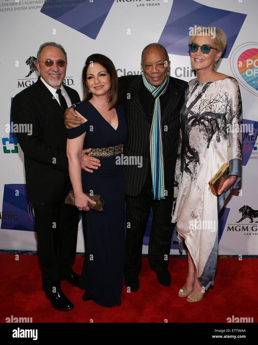 Emilio Estefan, Gloria Estefan, Quincy Jones, Sharon Stone at arrivals ...